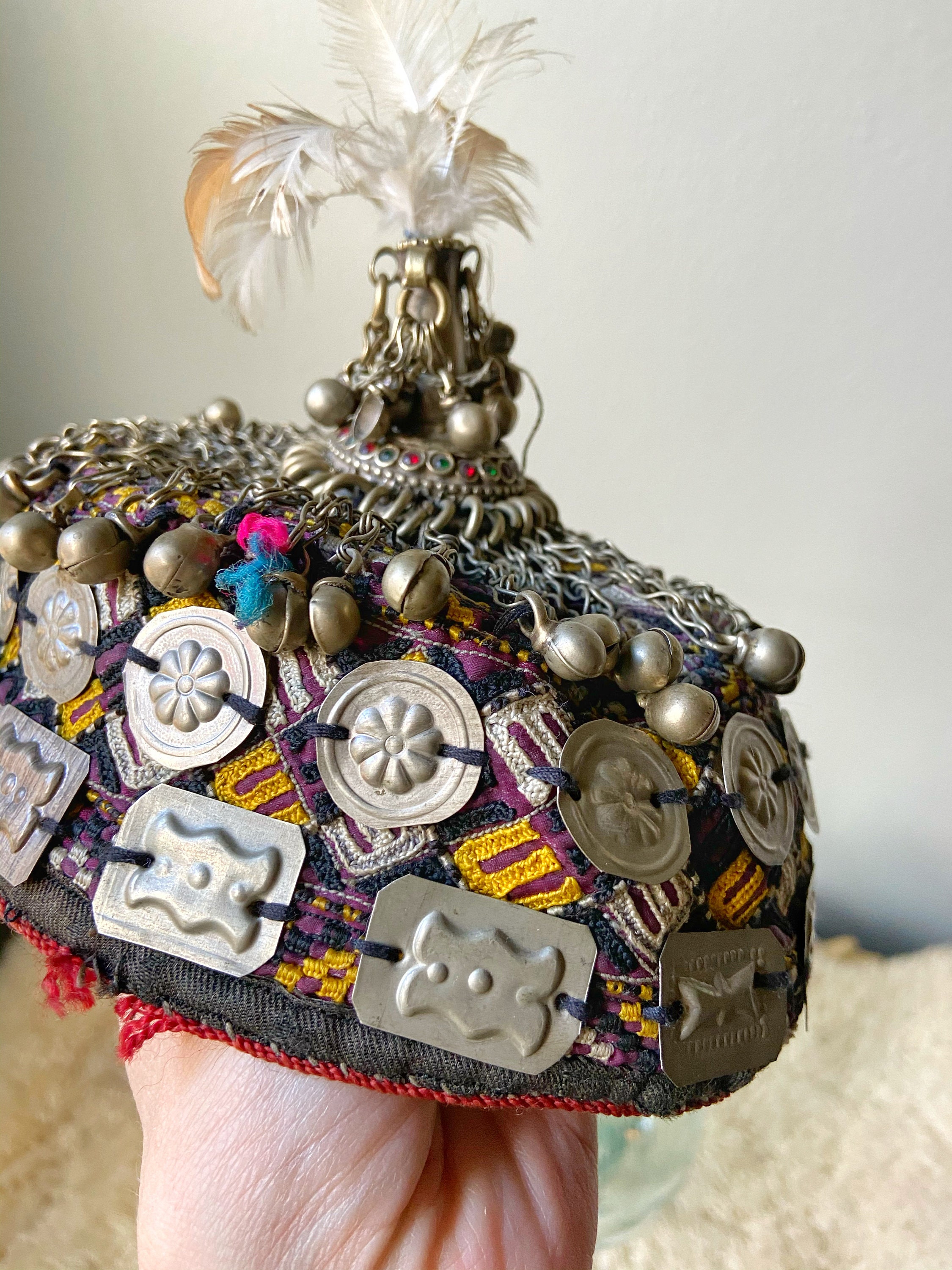 Vintage Tibetan Spirit Hat / Embroidered Beanie Hat With | Etsy