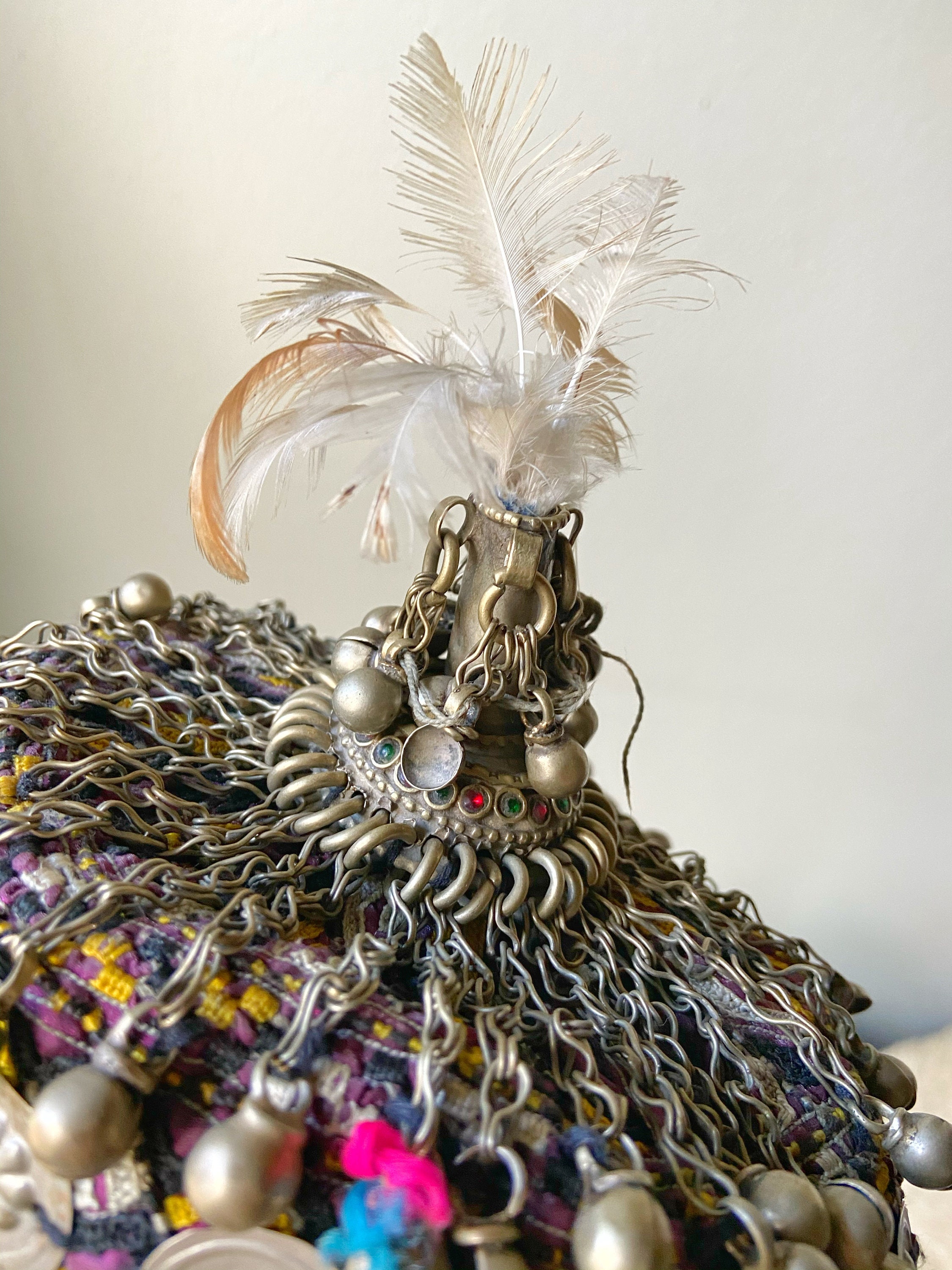 Vintage Tibetan Spirit Hat / Embroidered Beanie Hat With | Etsy