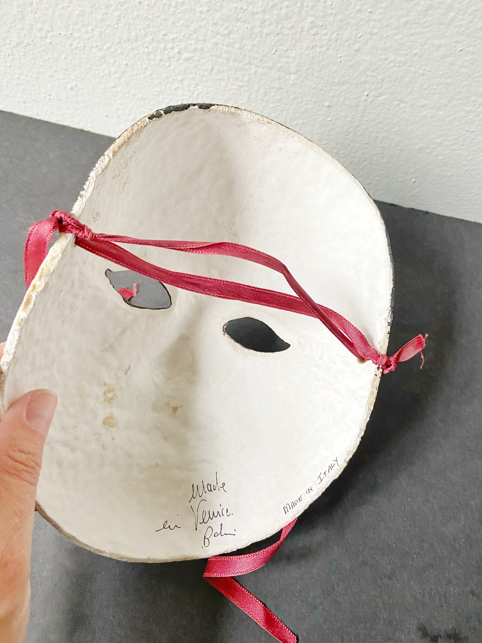 Vintage Paper Mache Mask with Mime Aesthetic / French Paper | Etsy