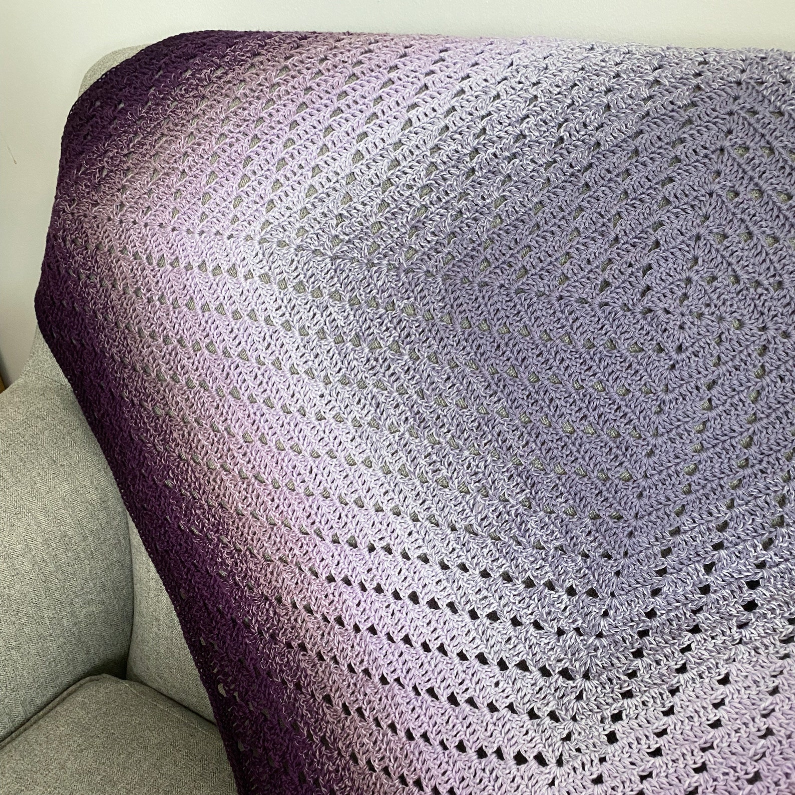 PDF Pattern - Pinwheel Crochet Blanket Pattern - Intermediate Level ...