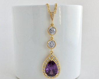 Purple gold jewelry | Etsy