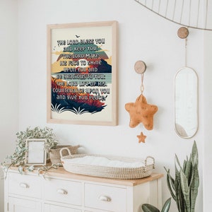 Aaronic Blessing Printable for Child's Room/nursery, Catholic Home ...