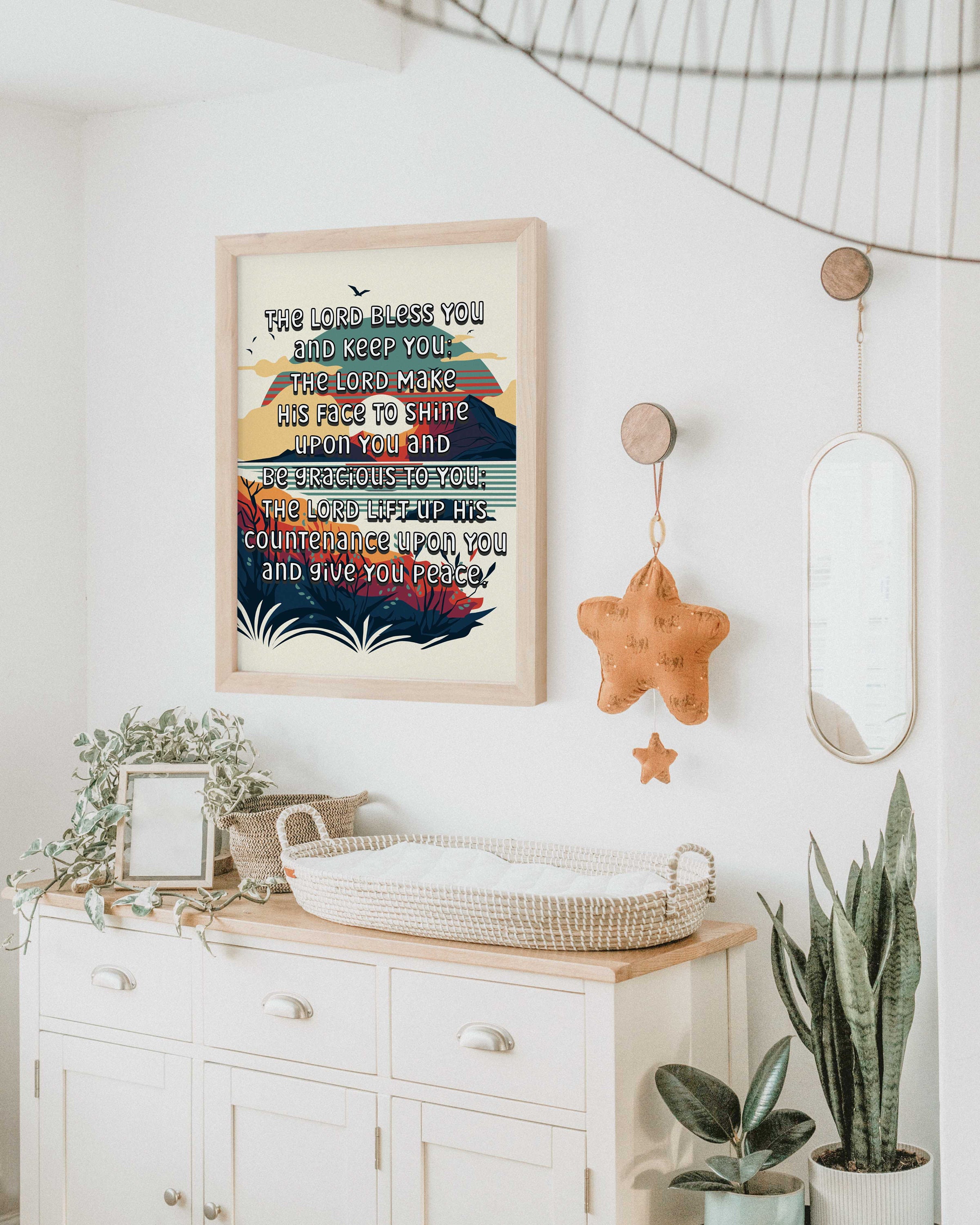 Aaronic Blessing Printable for Child's Room/nursery, Catholic Home ...