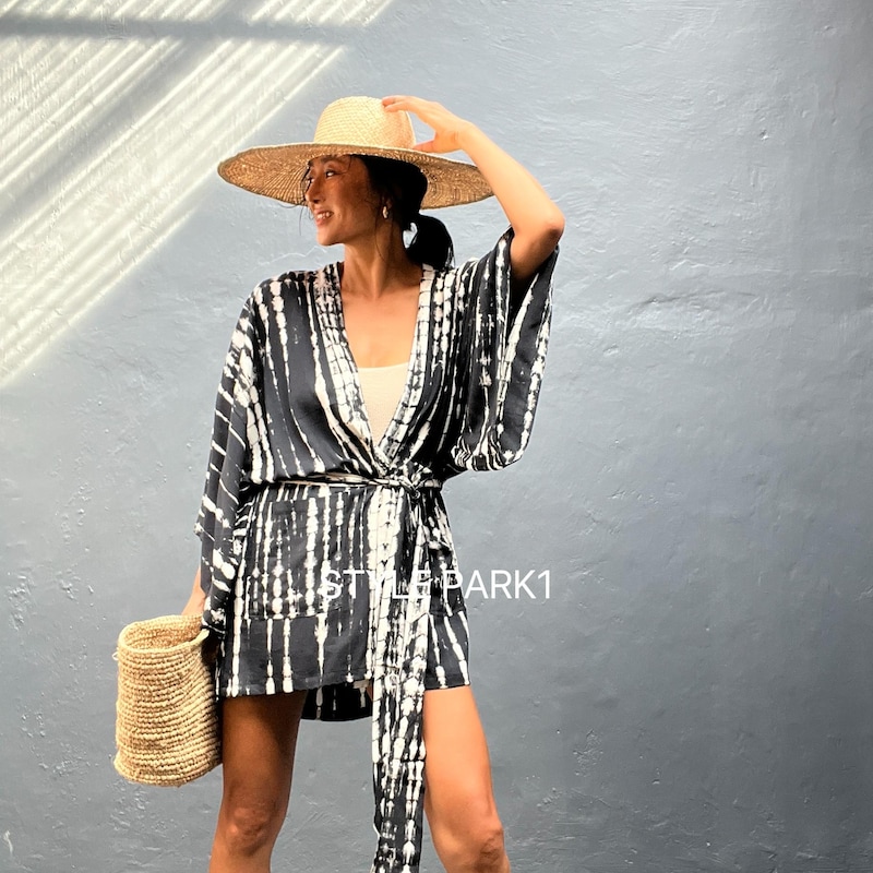 Short New Kimono Robe - Etsy UK