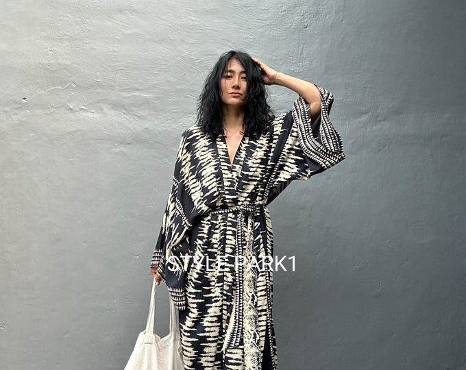 Lkb201/oversized Length Long Kimono, Robe, Summer,unisex Kimono,tall ...