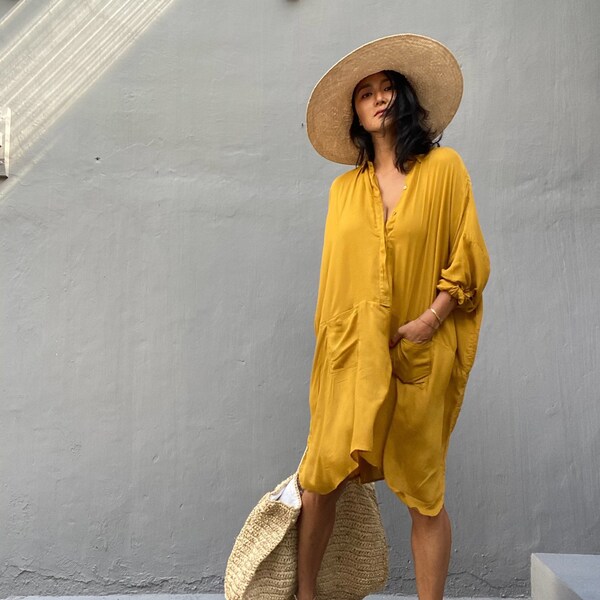 Mustard Color Dress - Etsy