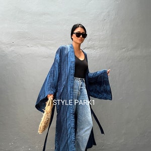 Vlkb118/light Weight Oversized Length Long Kimono, Robe, Summer,unisex ...