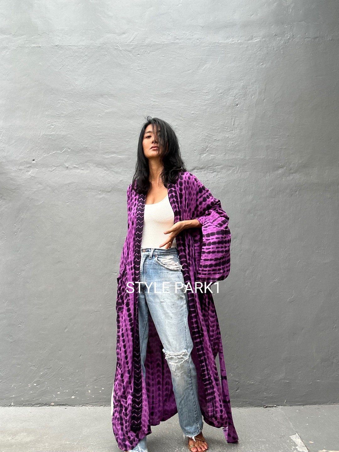 Lks32/oversized Kimono, Robe, Summer,unisex Kimono,tall Womens ...