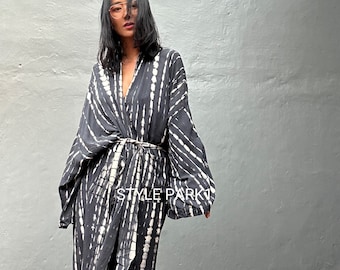 Lkb165/oversized Length Long Kimono, Robe, Summer,unisex Kimono,tall ...