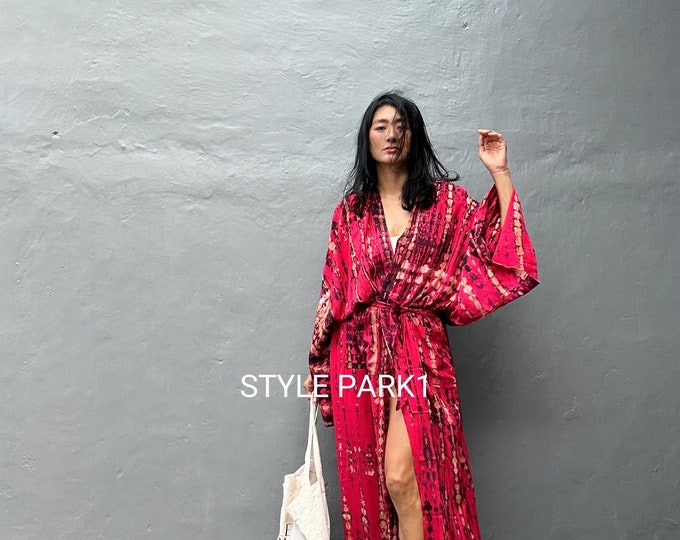 Lkb165/oversized Length Long Kimono, Robe, Summer,unisex Kimono,tall ...