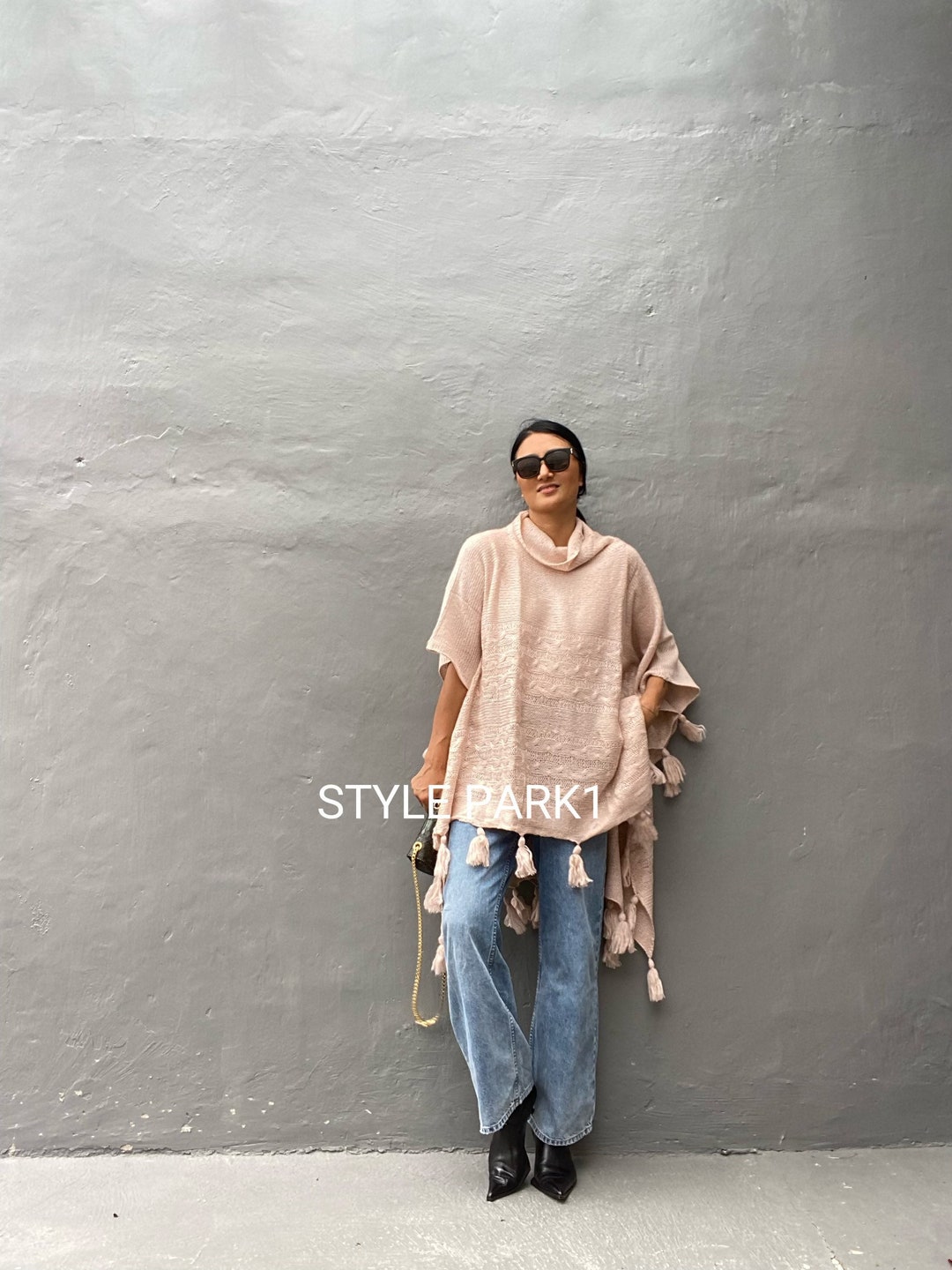 Swl39/sweater Long Tassel Cape, Poncho,shwel,trip,spring,poncho,boho ...