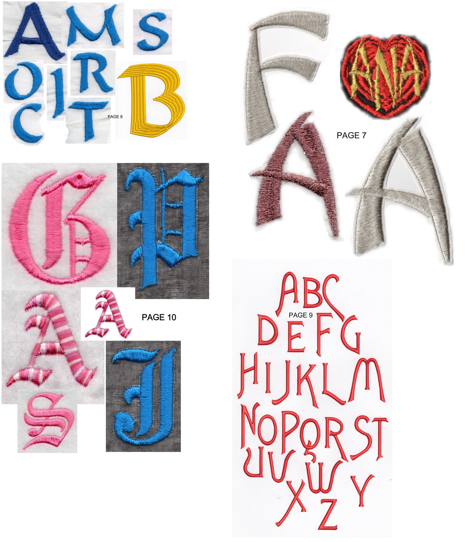 FABRIC Iron on Colourful LETTER'S NUMBER'S Embroidered - Etsy