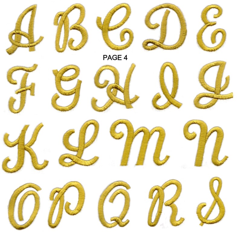 FABRIC Iron on Colourful LETTER'S NUMBER'S Embroidered - Etsy UK