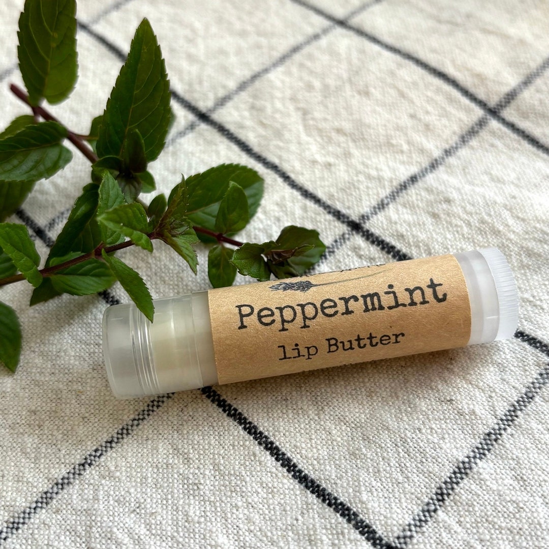 PEPPERMINT LIP BUTTER, Peppermint Lip Balm, Mint Lip Butter, Candy Cane ...