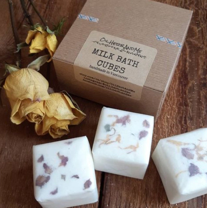 Oatmeal Milk Bath Cube Set of 4 Milk Bath Cube Set Milk | Etsy
