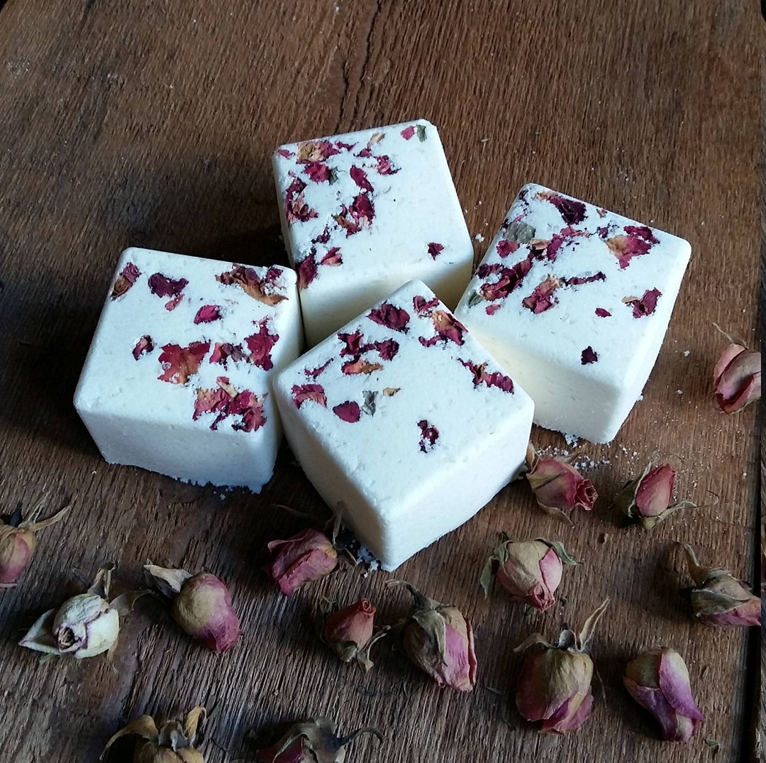 Rose Milk Bath Cubes (set of 4): Moisturizing Spa Gift - Etsy