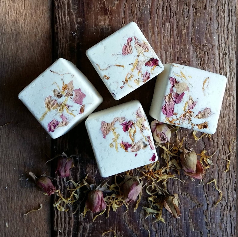 Rose Calendula Milk Bath Cubes Set of 4 Valentines Gift Box - Etsy