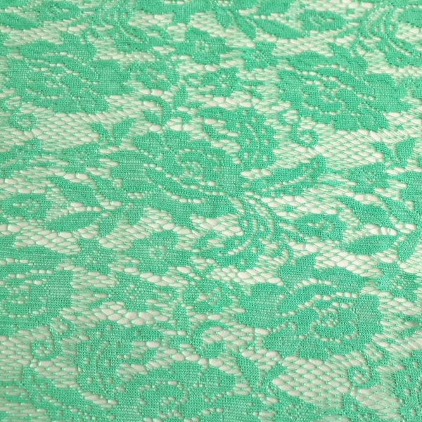 Green Lace Fabric - Etsy