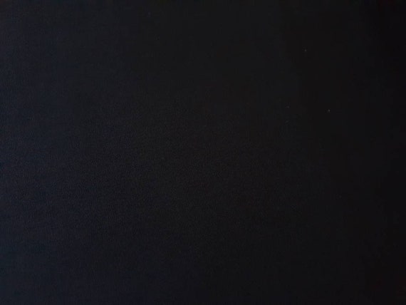 Jet Black Solid Color Fabric 100% Organic Cotton Poplin by - Etsy