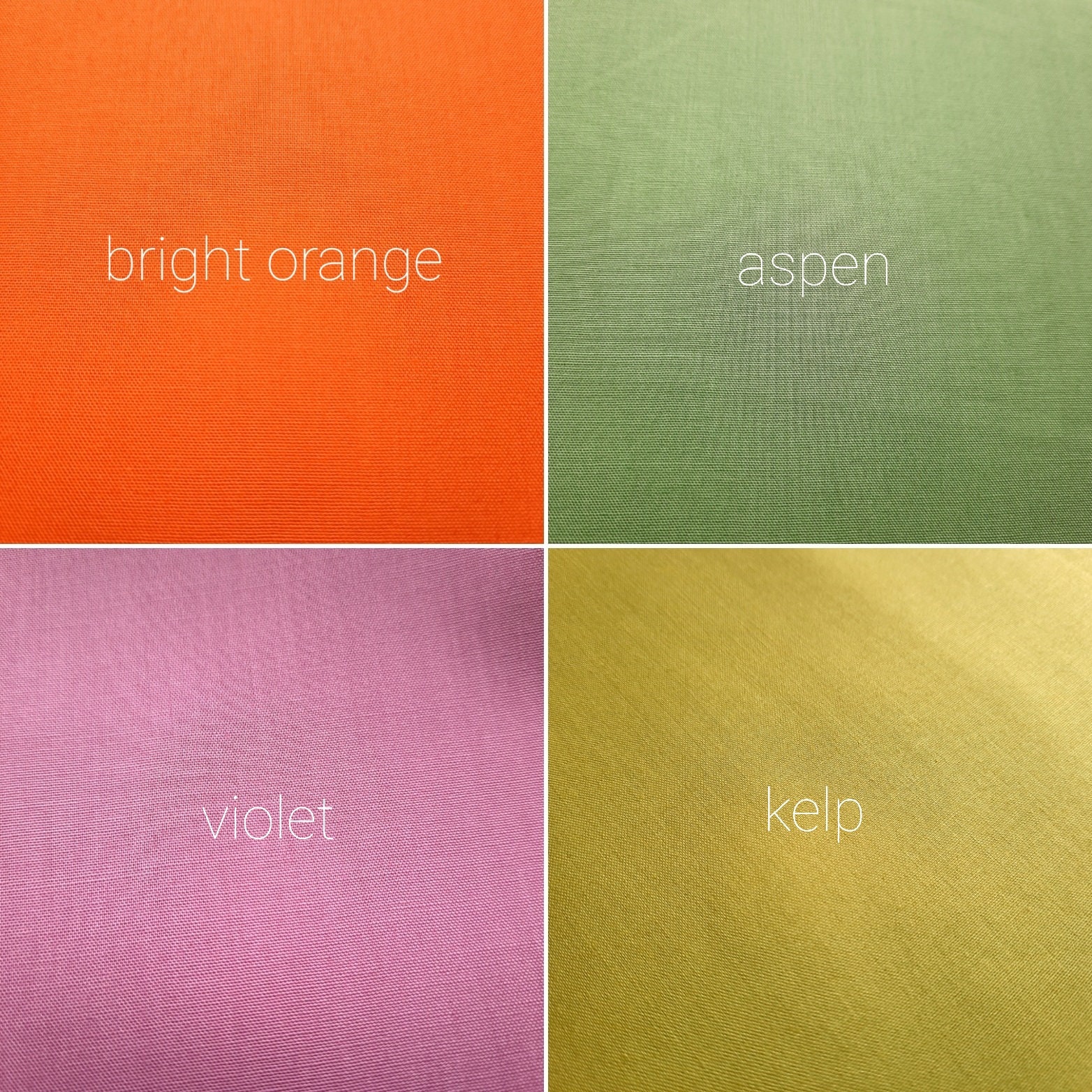 Organic Cotton Solid Color Fabric, Choose One, 100% Organic Cotton ...