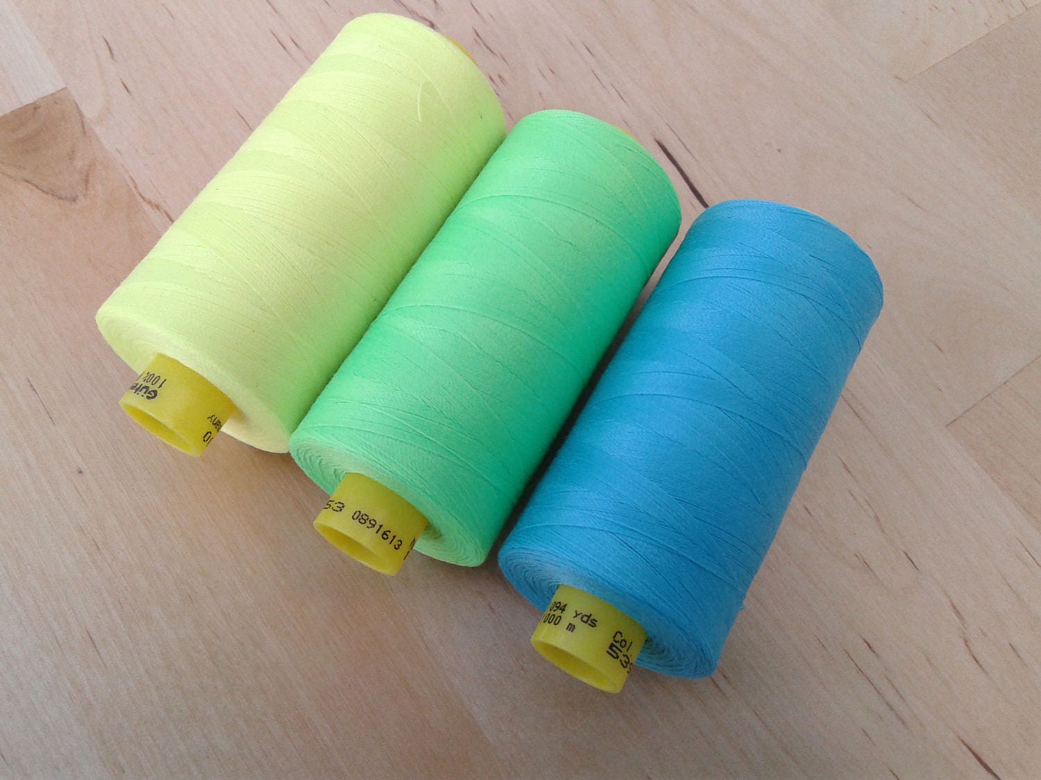 Neon Thread Gutermann Brand Choose One in Pink, Coral, Orange, Yellow ...