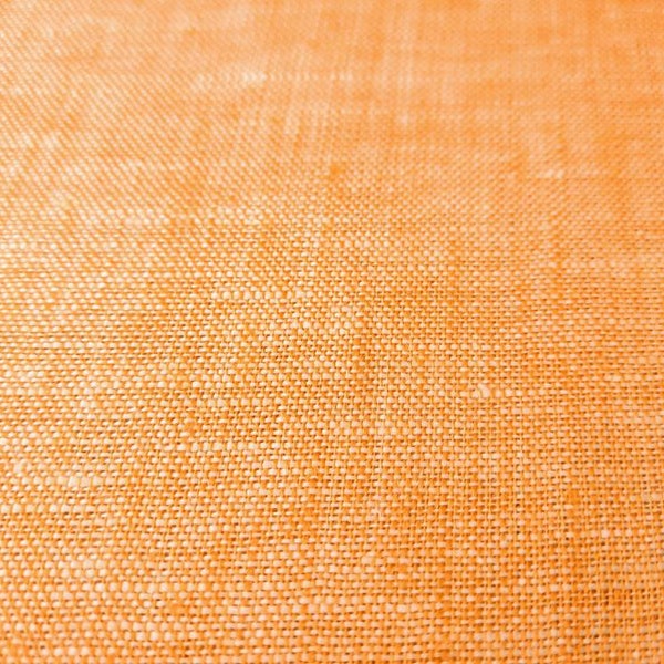 Orange Linen Fabric - Etsy