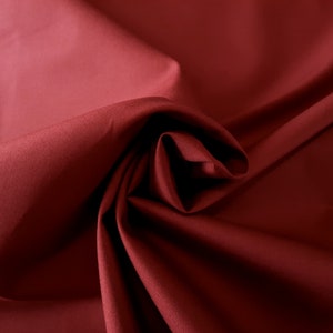 Auburn Solid Color Fabric 100% Organic Cotton by Birch Fabrics, Dark ...