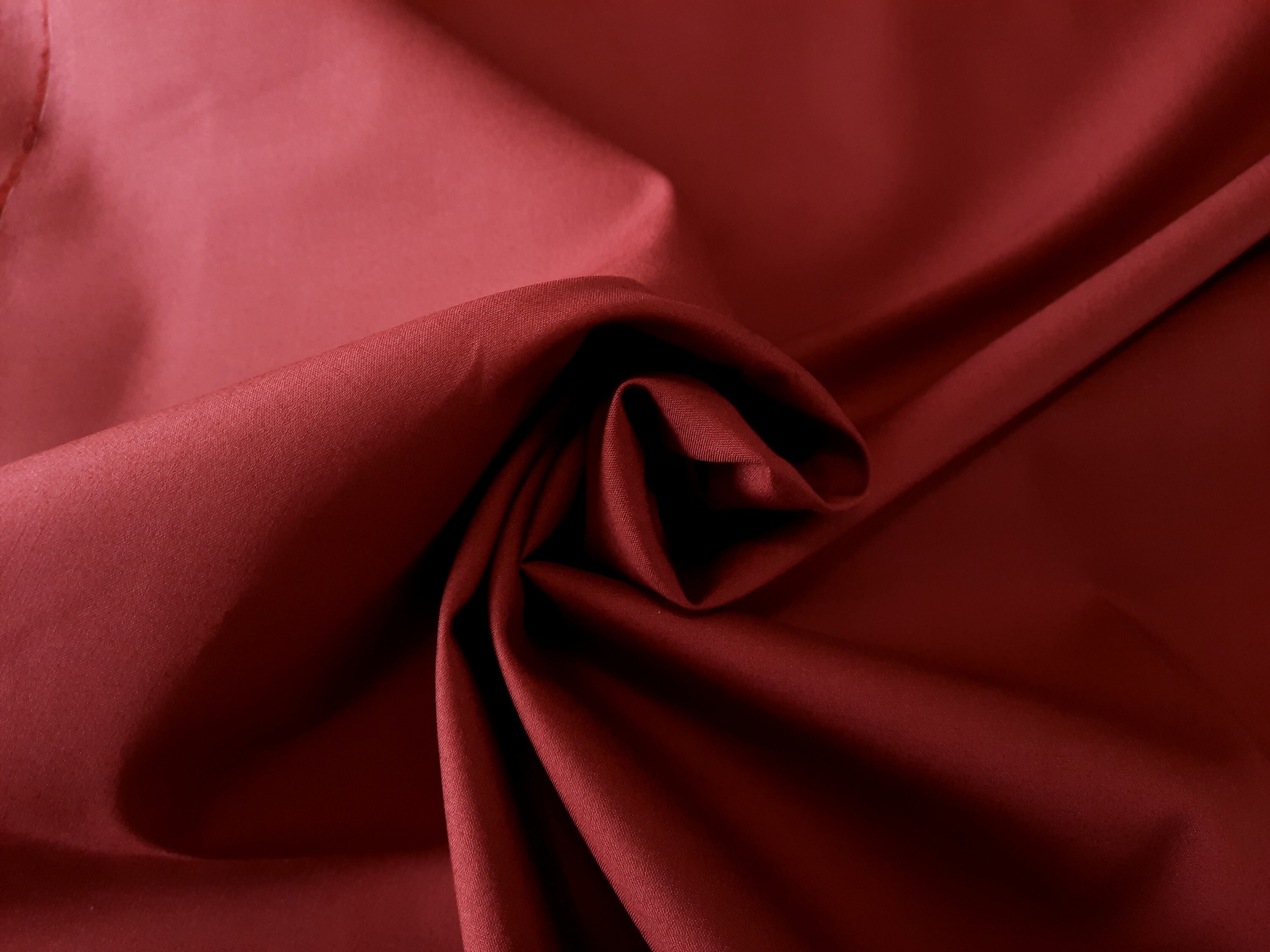 Auburn Solid Color Fabric 100% Organic Cotton by Birch Fabrics, Dark ...