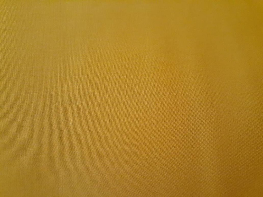 Marigold Solid Color Fabric, 100% Organic Cotton Poplin, Golden Yellow ...
