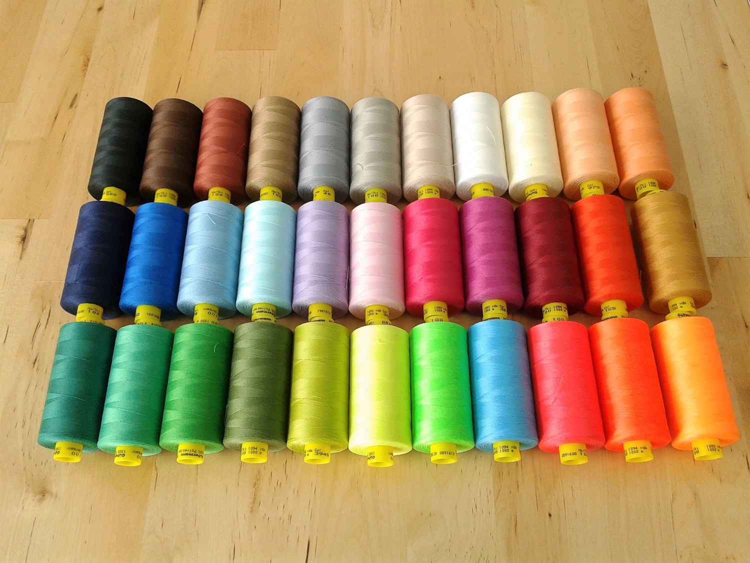 Neon Thread Gutermann Brand Choose One in Pink Coral Orange | Etsy