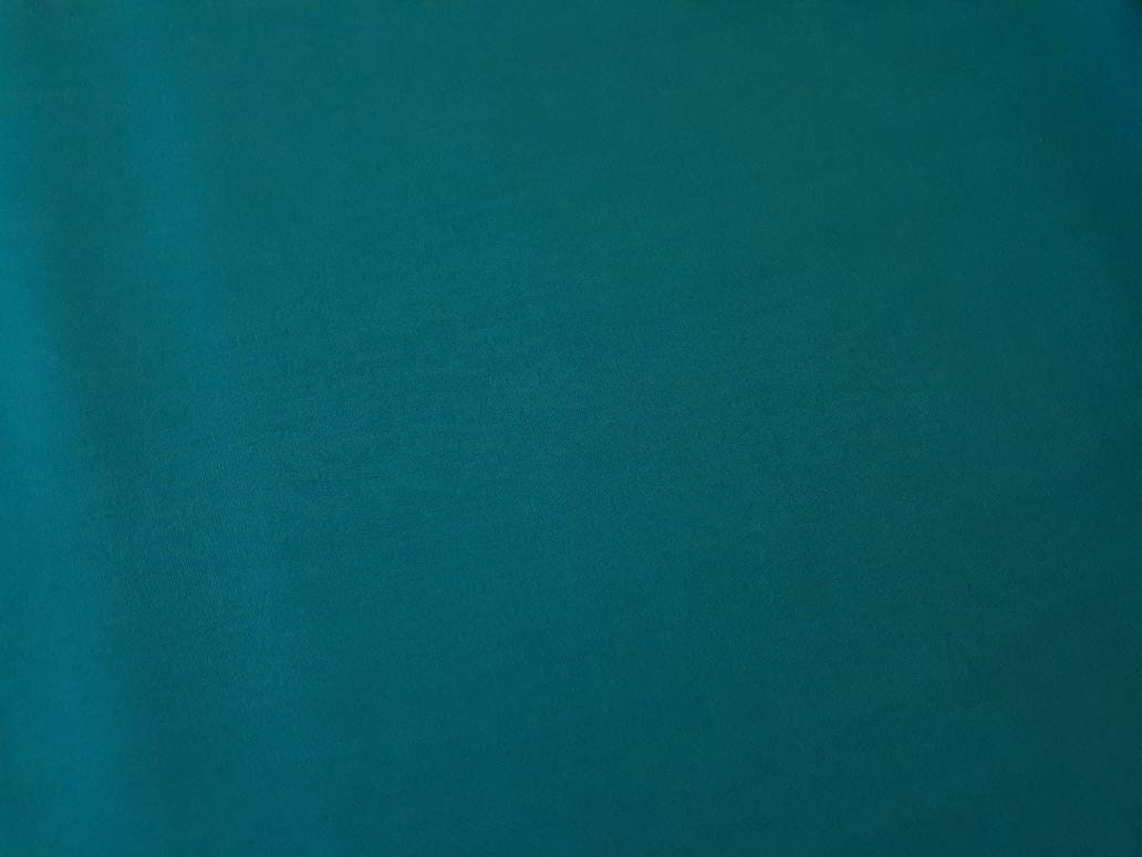 Teal Solid Color Fabric 100% Organic Cotton Poplin Deep Blue | Etsy
