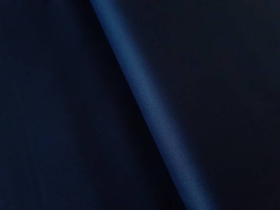 Dusk Midnight Navy Solid Color Fabric 100% Organic Cotton | Etsy