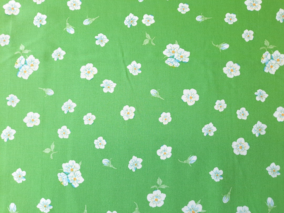 Plum Blooms, Organic Cotton Poplin Fabric, Flowering Trees, Birch ...