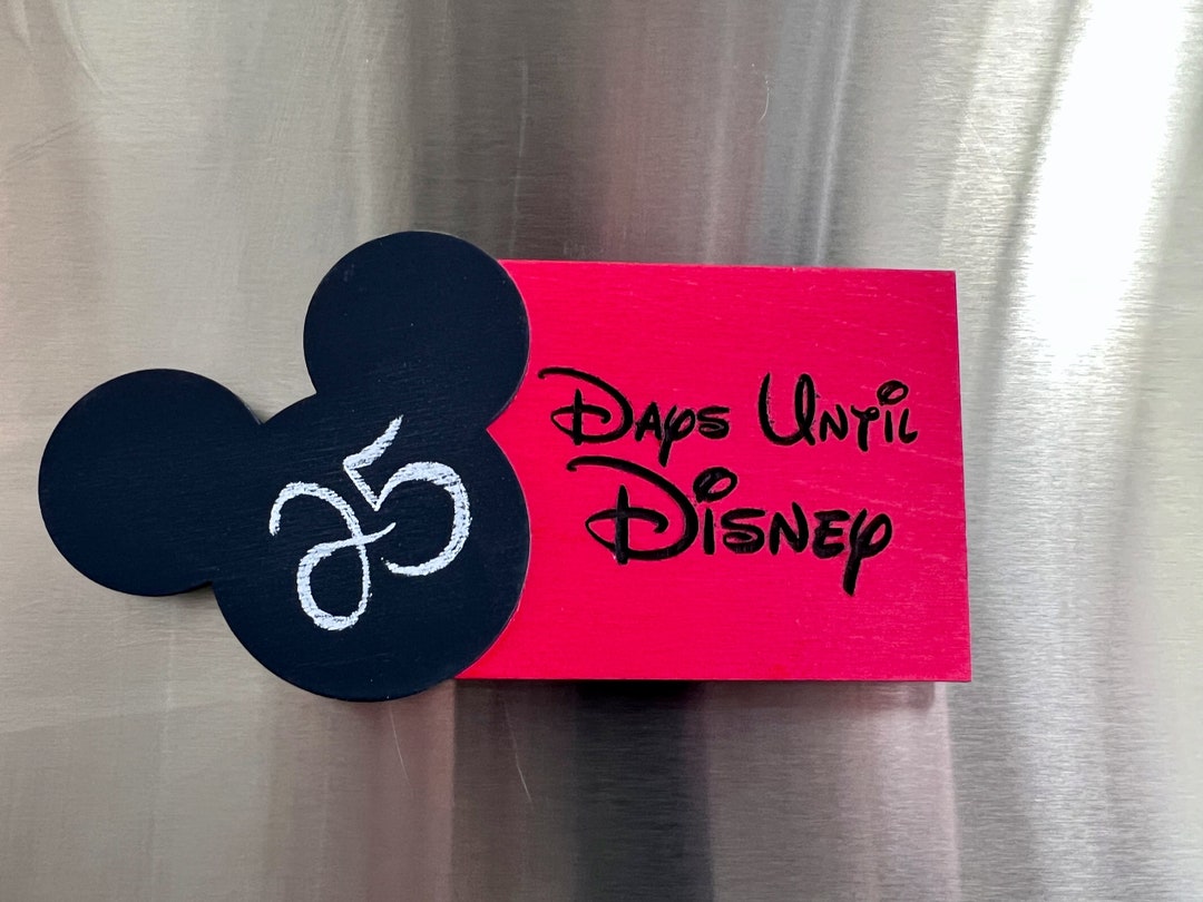 Countdown to Disneyland or Disneyworld Magnet, Countdown the Number of ...
