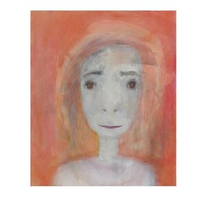 Sketch Boy Face, Sad Child Portrait, Soft Apricot, Thoughtful Original ...