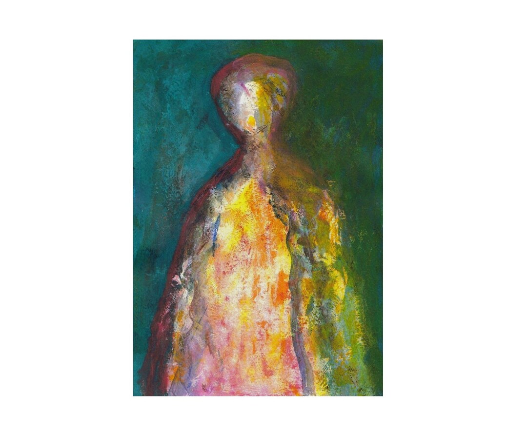 Human Figure, Colorful Abstract Artwork, Creature Body, Original Folk ...