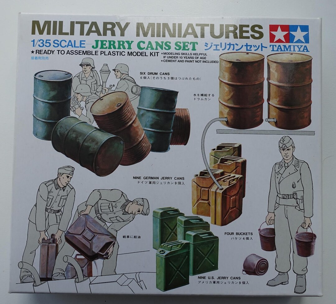 Military Miniatures Jerry Cans Set Model Kit 1:35 Scale - New - Etsy
