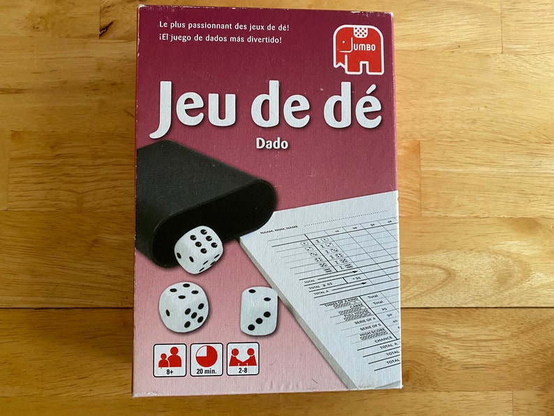 Vintage Dice Game Jeu De Des French Dice Game Similar to Yahtzee - Etsy UK