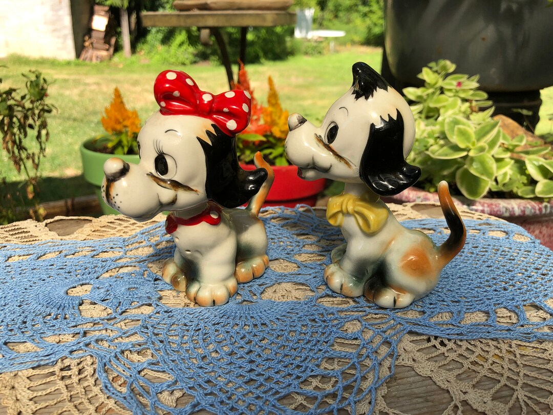 Vintage Artmark Snirky & Sally Circus Dog BOBBLEHEAD Salt and Pepper ...