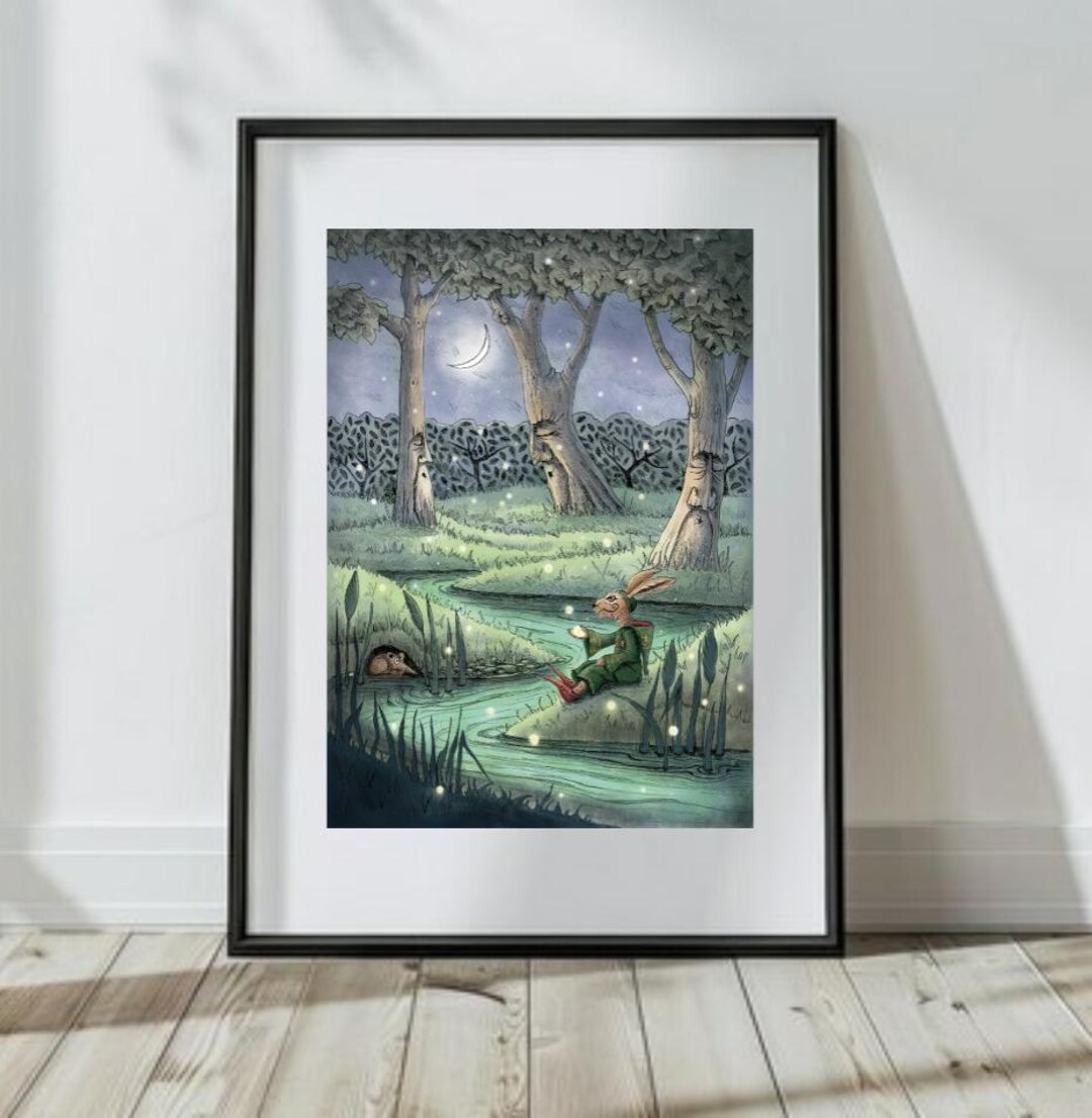 Beauty, A4/5 Signed Art Print - Magical Fireflies, Matlock the Hare ...