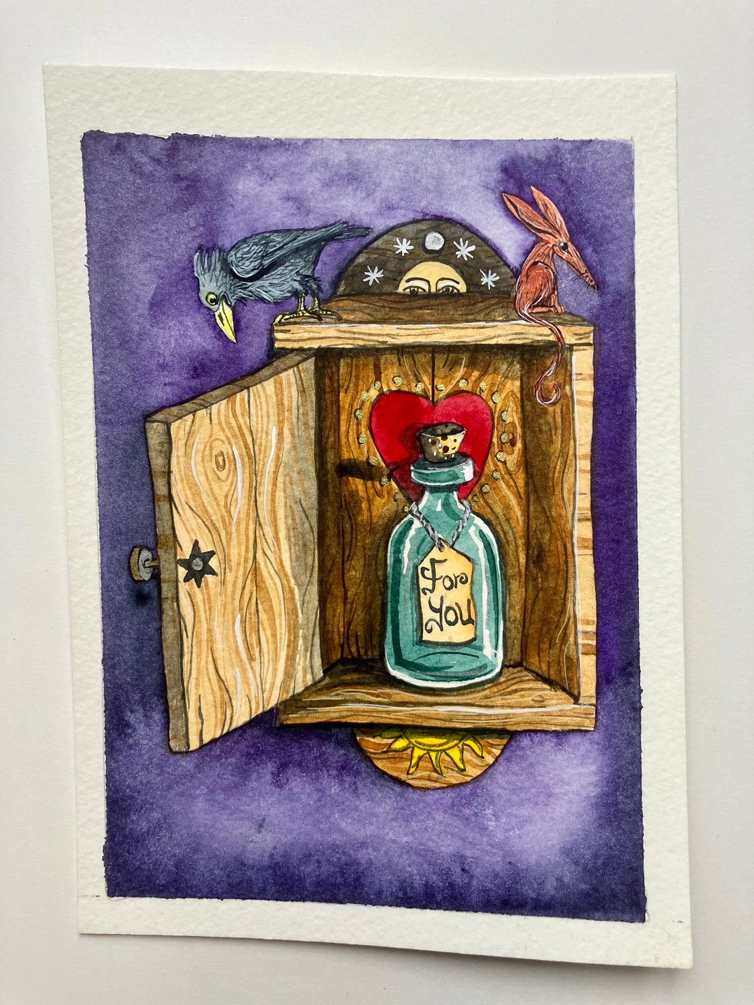 Gift Original Watercolour Illustration by Jacqui Lovesey From the ...