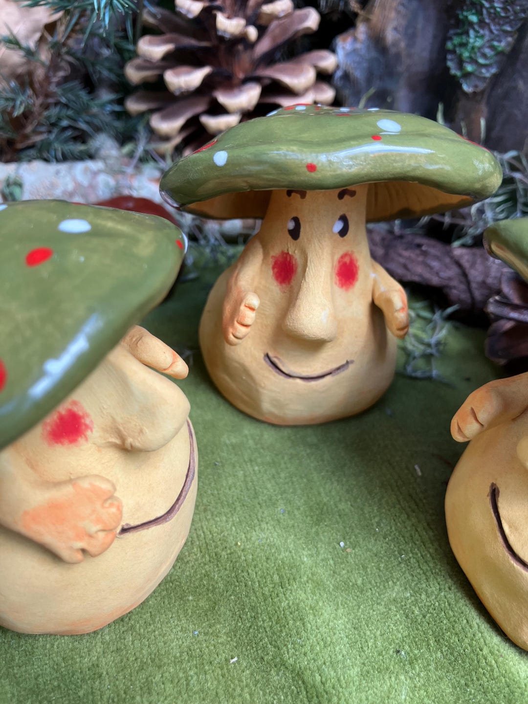 Cute Ceramic Toadstool Sculpture From Matlock the Hare Daleware Pottery ...