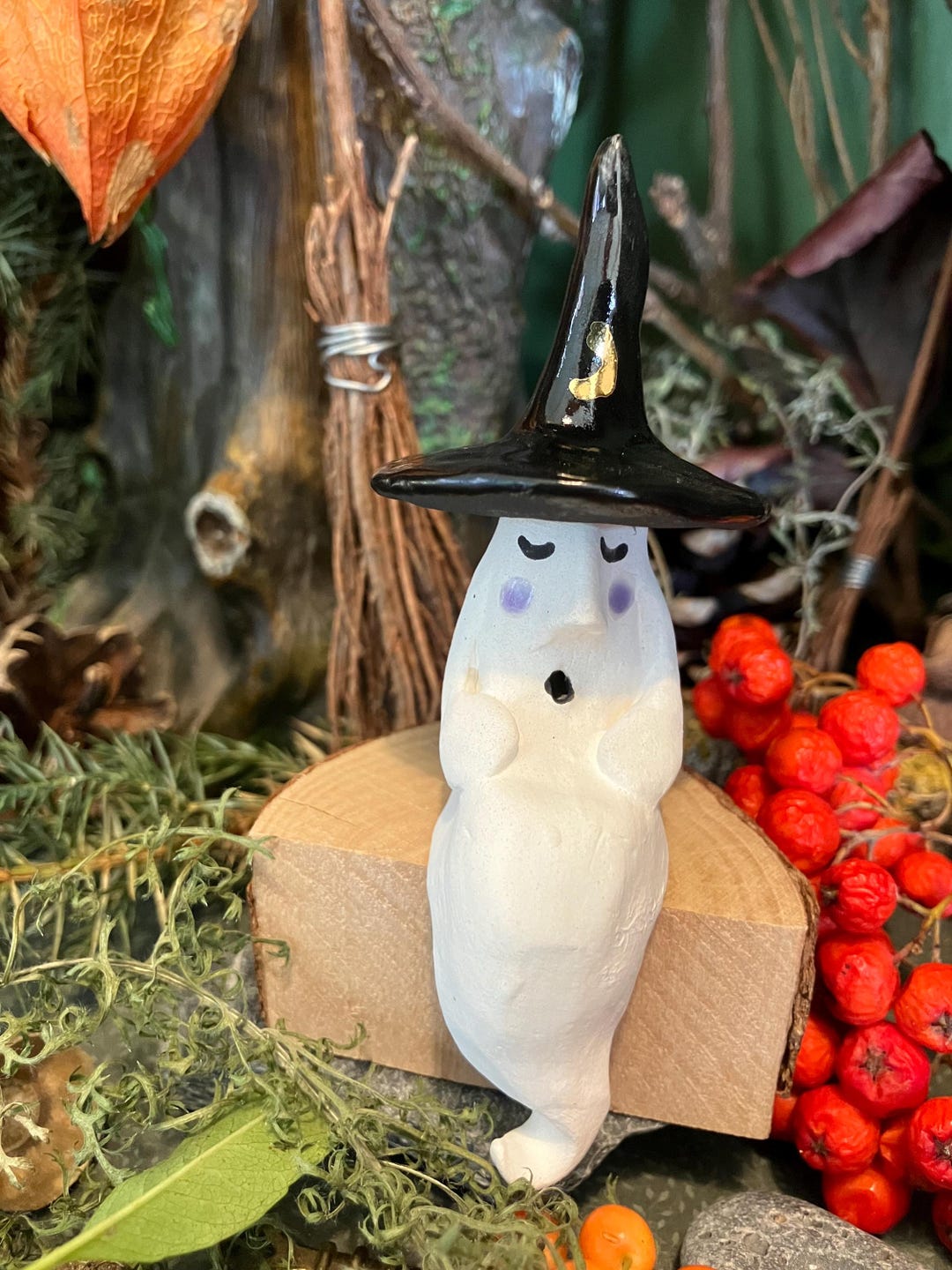 Cute Witchy, Ghost Sprite Sculpture From Matlock the Hare Daleware ...