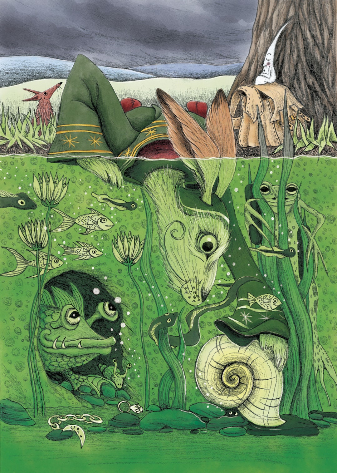 Connect, A3/4/5 Signed Art Print Country Stream, Matlock the Hare ...