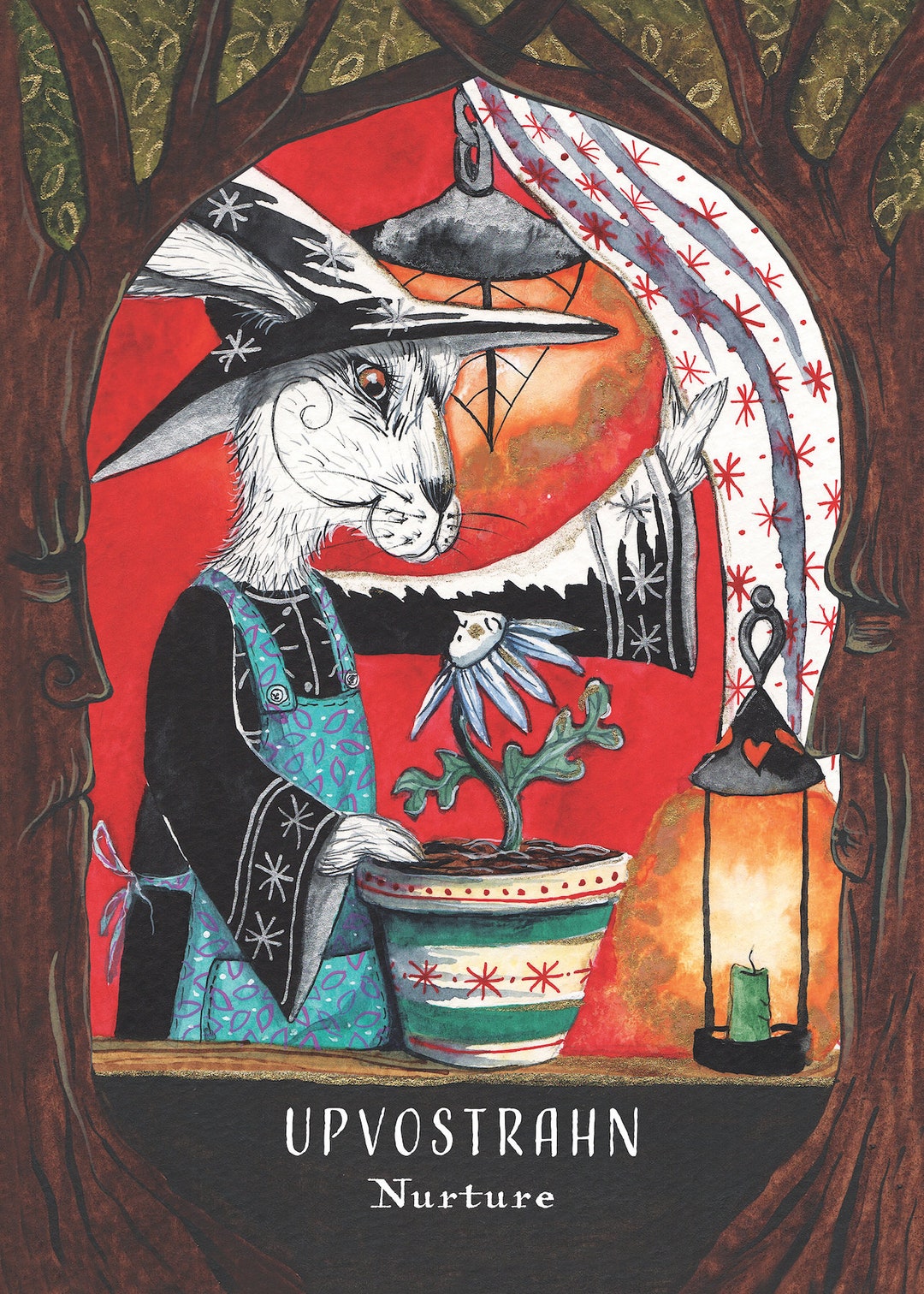 Nurture, A3/4/5 Signed Art Print Magical Tree, Matlock the Hare ...