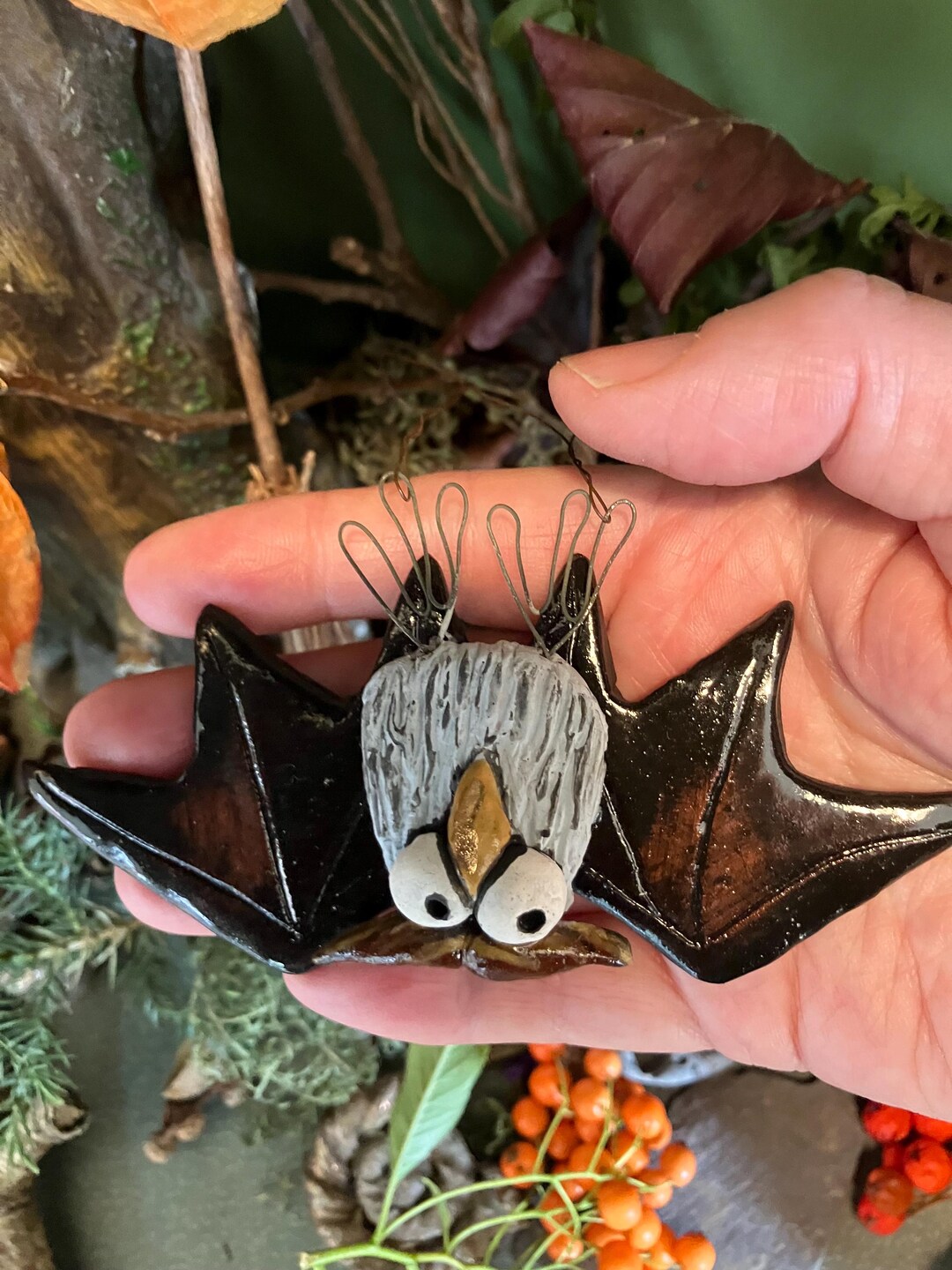 Cute Cavern Owl, Bat, Handmade Pottery, Ceramics Matlock the Hare ...