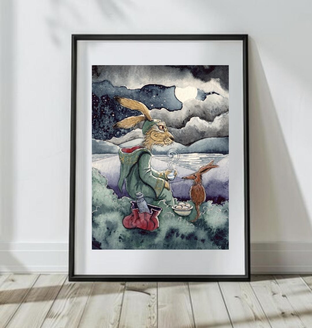 Calming Magical Landscape, A4/5 Signed Art Print - Matlock the Hare ...