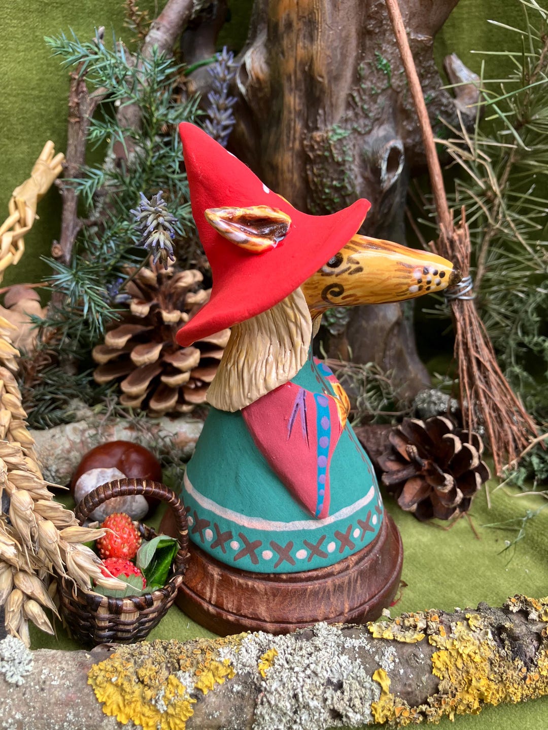 Witch Bell Cute Ceramic Sculpture From Matlock the Hare Daleware ...