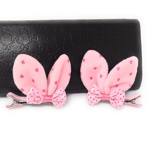 Rabbit Ear Hair Clips, Bow Clips for Girls , Birthday Gifts, Bunny Ears ...