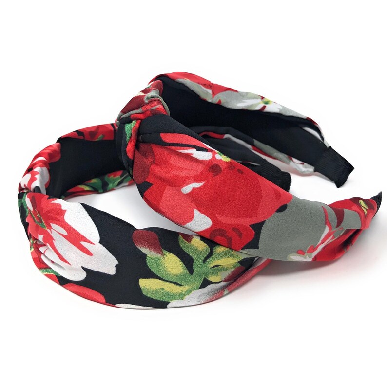 Wide Headband for Girls, Bohemian Turban Headbands, Retro Satin ...